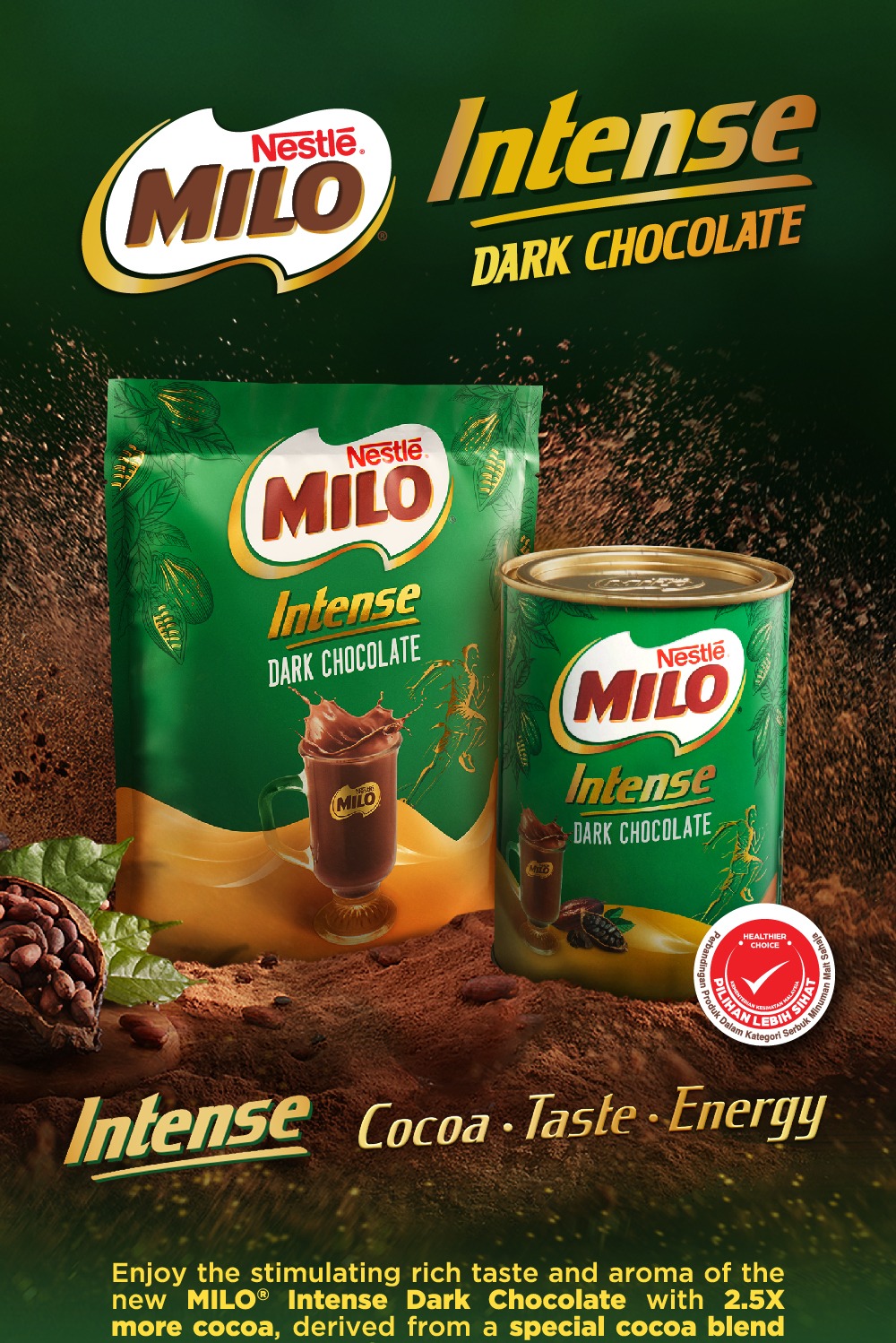 MILO Intense Dark Chocolate 33g x 10s (Halal) | Shopee Malaysia