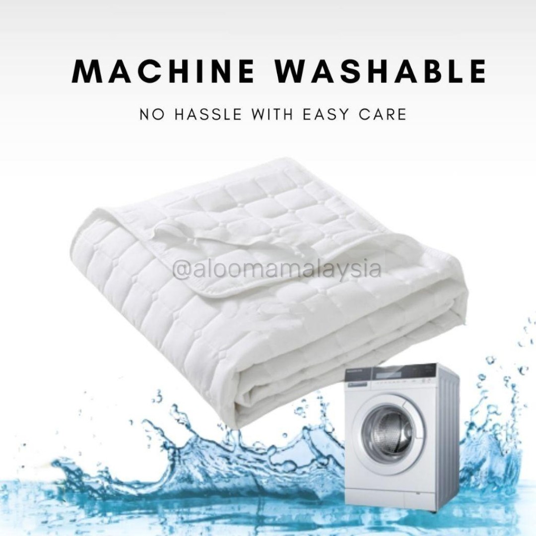 ALOOMA Washable Mattress Protector Perimium Soft Pelapik Tilam Tebal ...