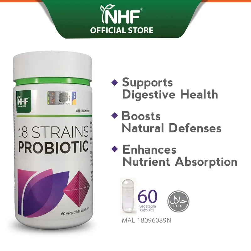 DR NORMAN - NHF 18 STRAINS PROBIOTICS | PROBIO18 60 Capsules | POWDER ...