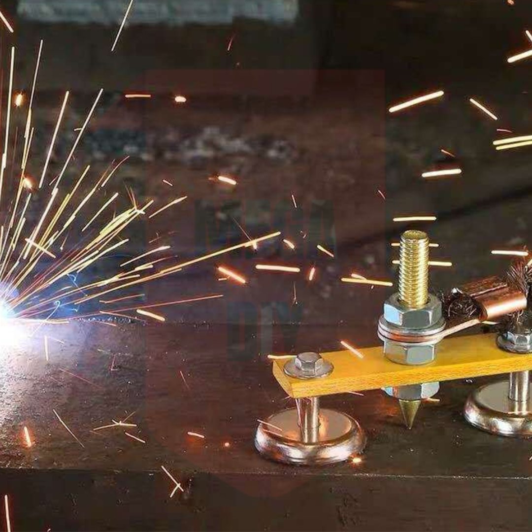 Magnetic Welding Ground Connector SINGLE / DOUBLE Welding Head Welding ...