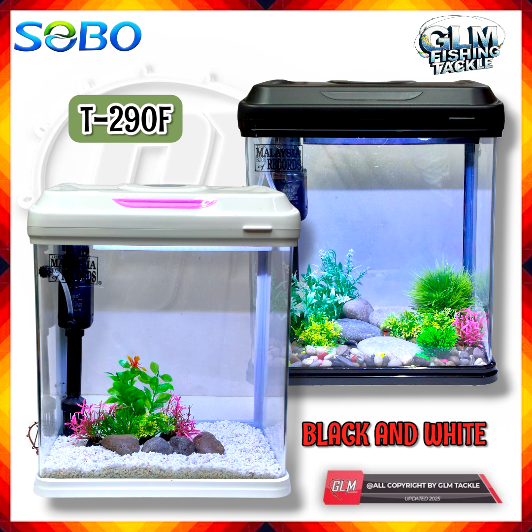 SOBO FISH AQUARIUM T-290F/T-820F FISH TANK (PUMP, FILTER, LED LIGHT ...