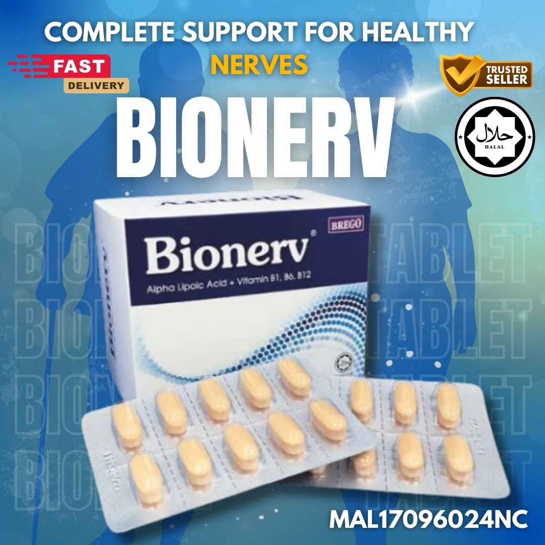 Bionerv Alpha Lipoic Acid + B1 B6 B12 for Nerve Pain, Numbness ...