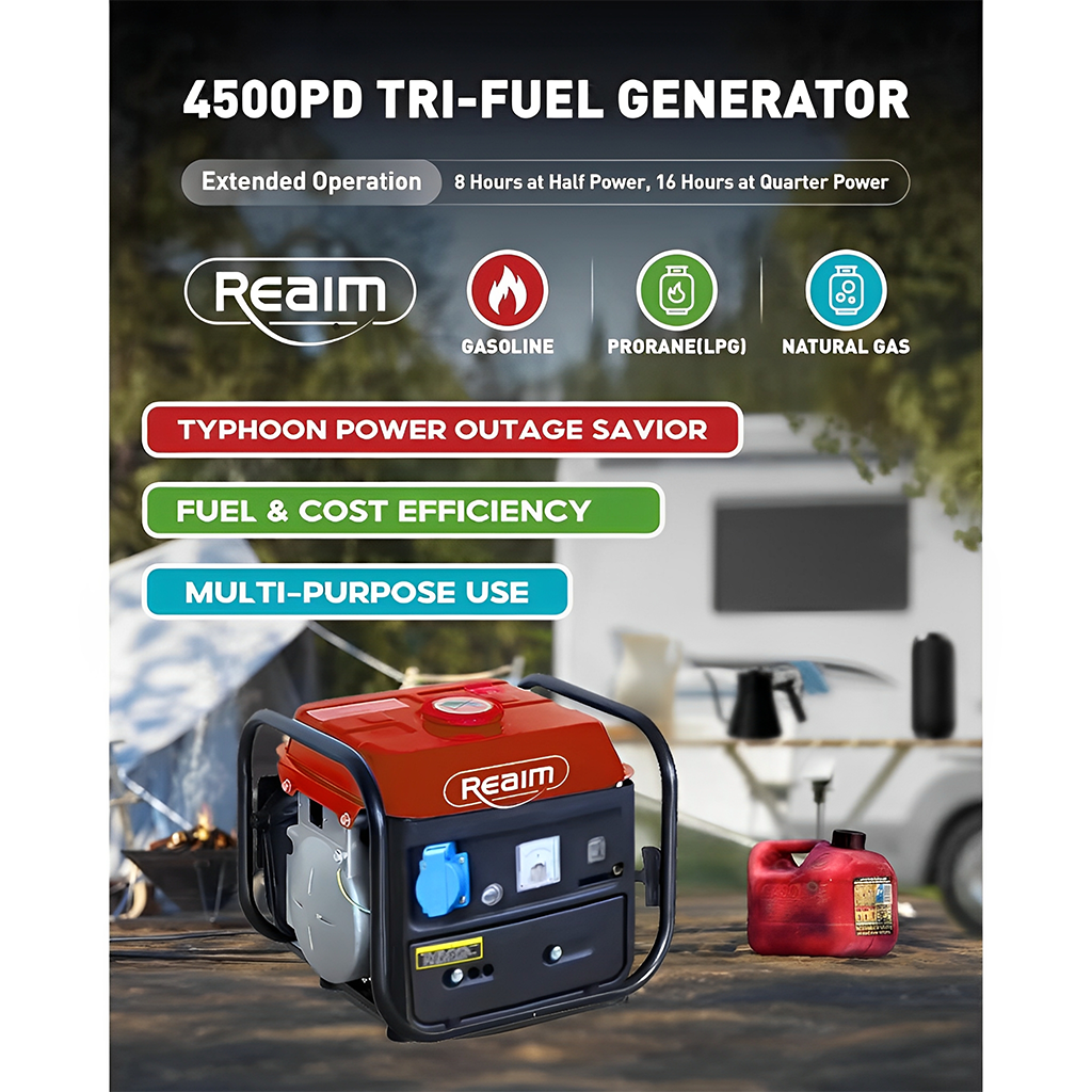 REAIM Gasoline Generator Penjana Bahan Api Petrol 950W Household High ...