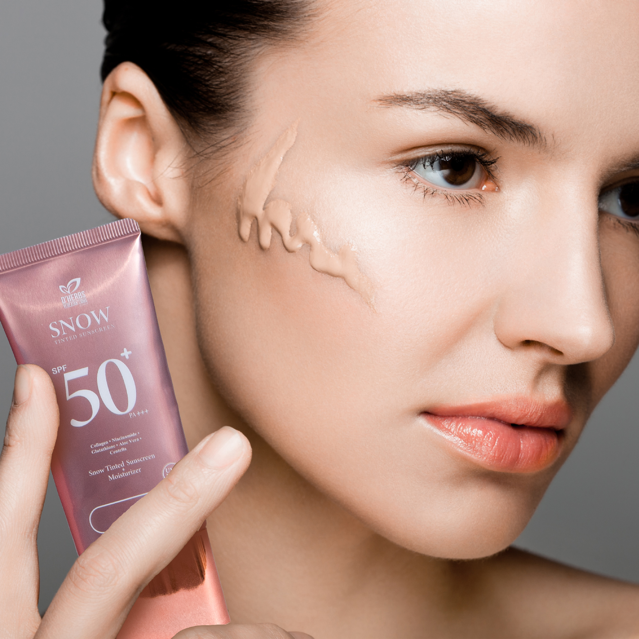 DHERBS SET JIMAT PREMIUM (SNOW TINTED + MINYAK AURA + COLLAGEN JELLY ...