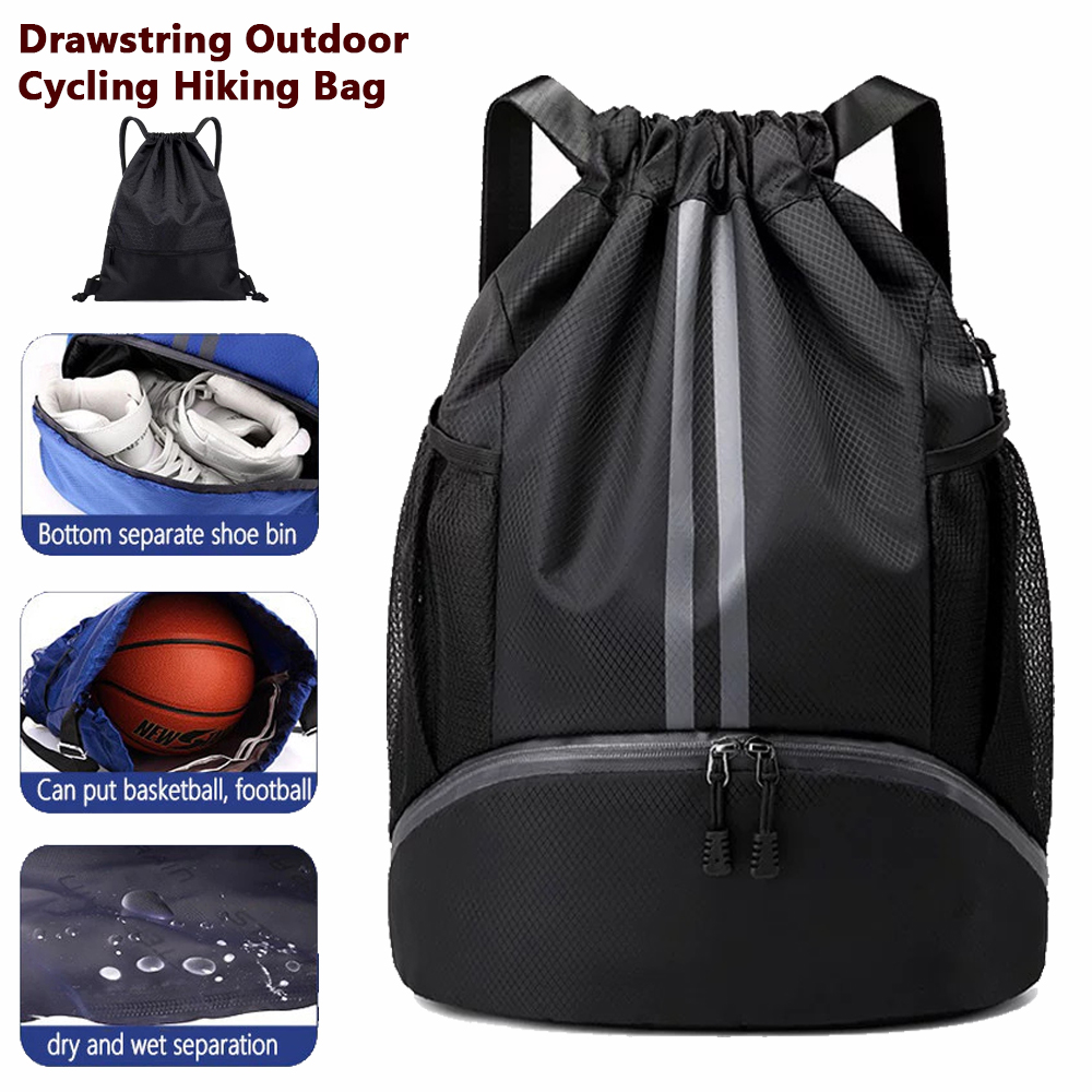 3H Beg Drawstring Waterproof Unisex Sport Gym Swimming Beach Backpack ...