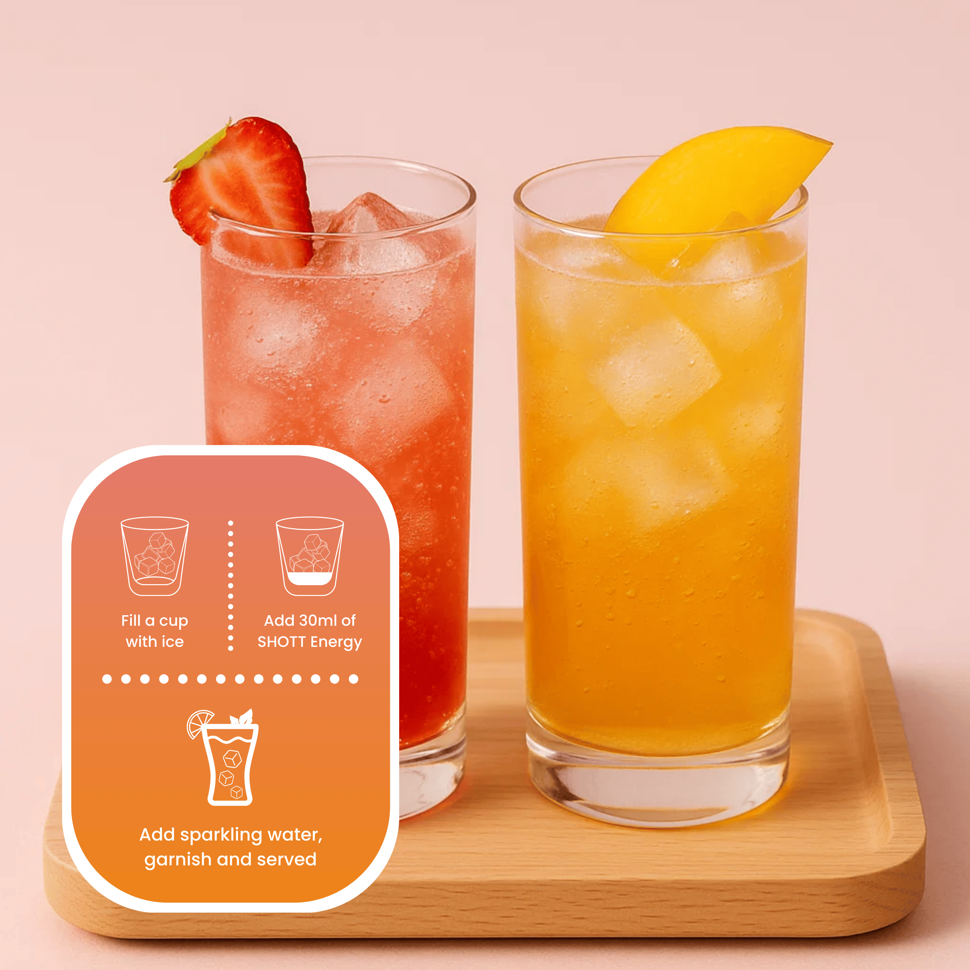 SHOTT Energy Peach & Mango (1L) | Shopee Malaysia