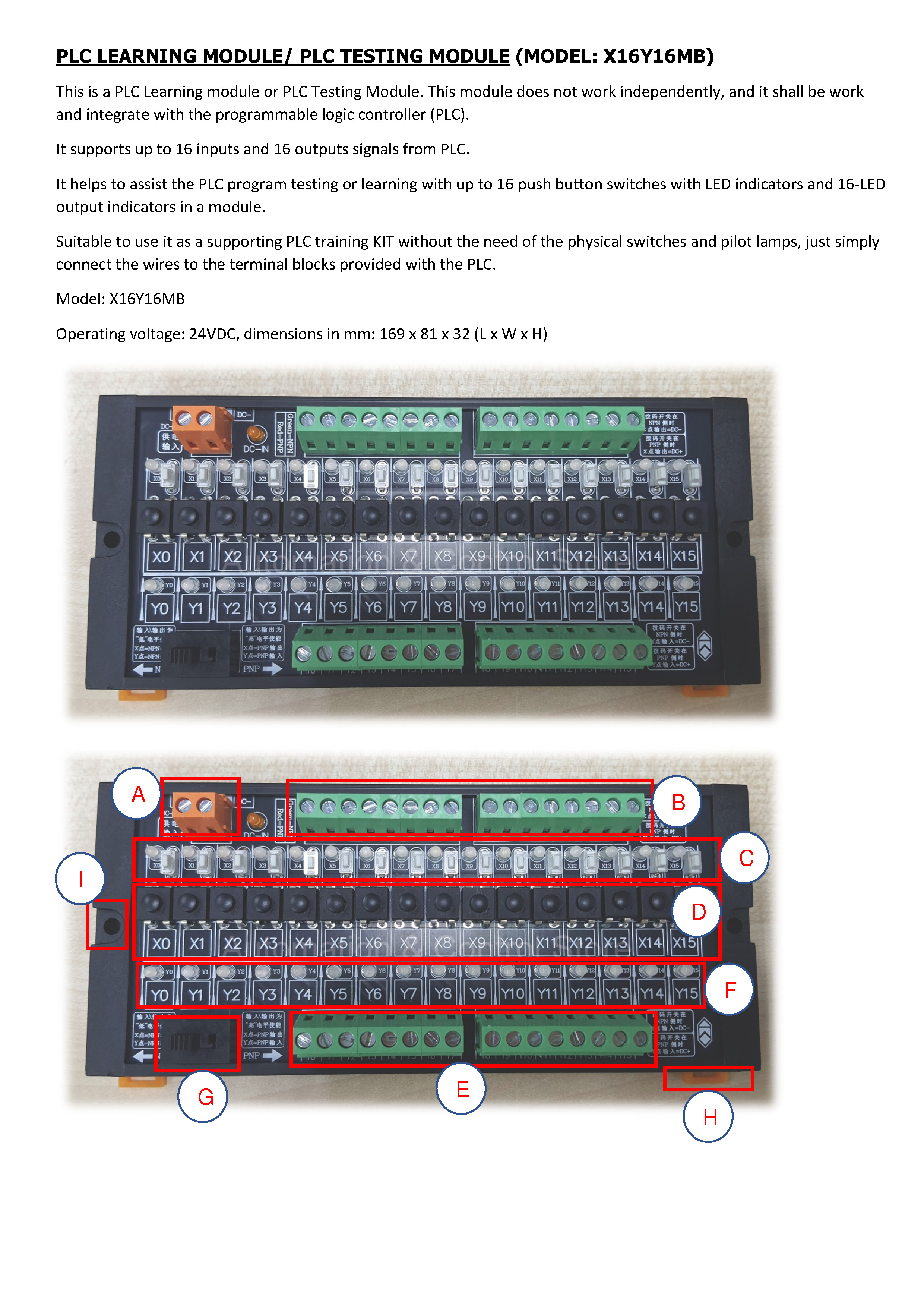 PLC TESTING MODULE | PLC LEARNING MODULE | CP2E | CP2E-E20DR-A | CP2E ...