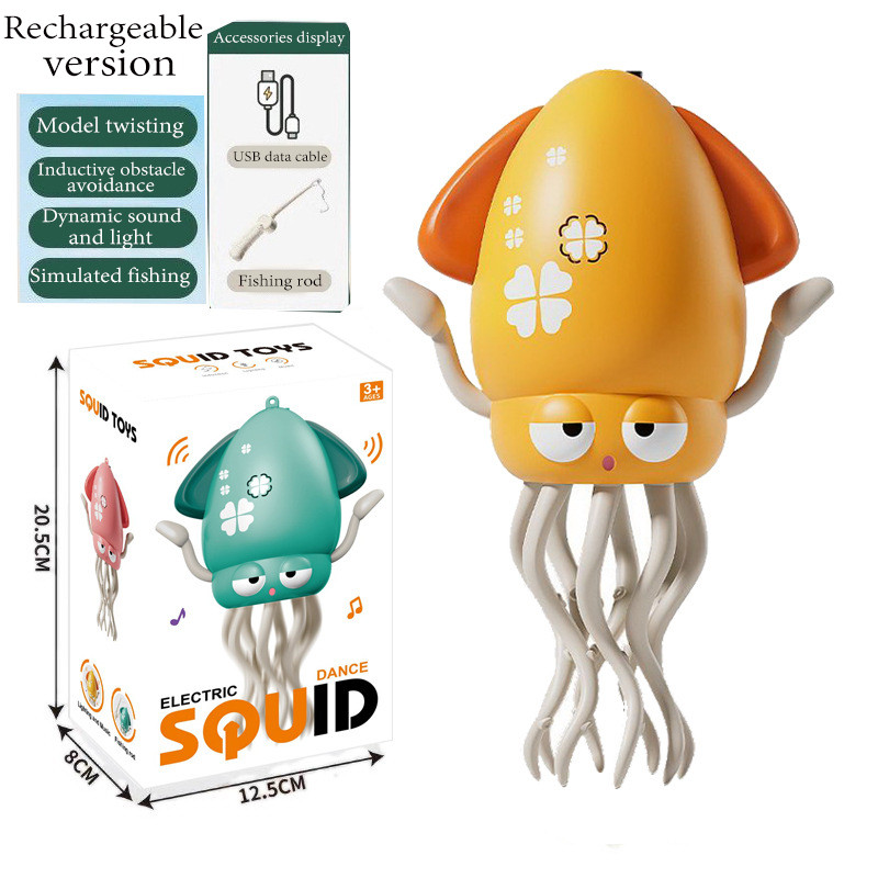 Magical Dancing Octopus Toys Dancing Jellyfish Rechargeable With ...