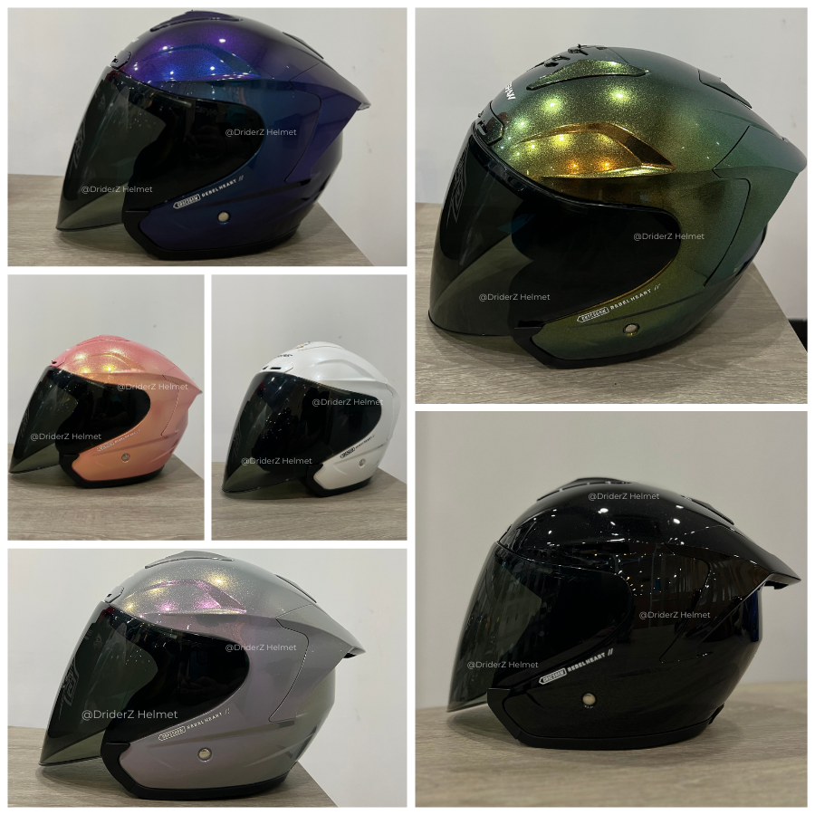(COMBO SMOKE TINTED VISOR) GRACSHAW G838 GAIZER 2 GAIZER II PLAIN MATT ...