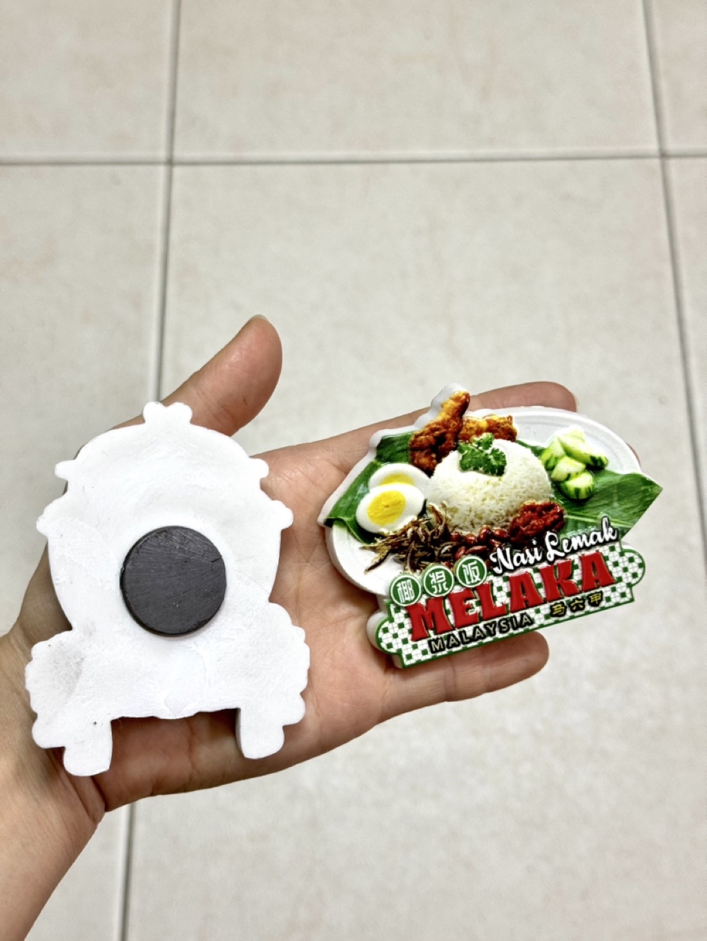 Resin Fridge Magnet Souvenir Melaka Malaysia Nasi Lemak Nasi Ayam ...
