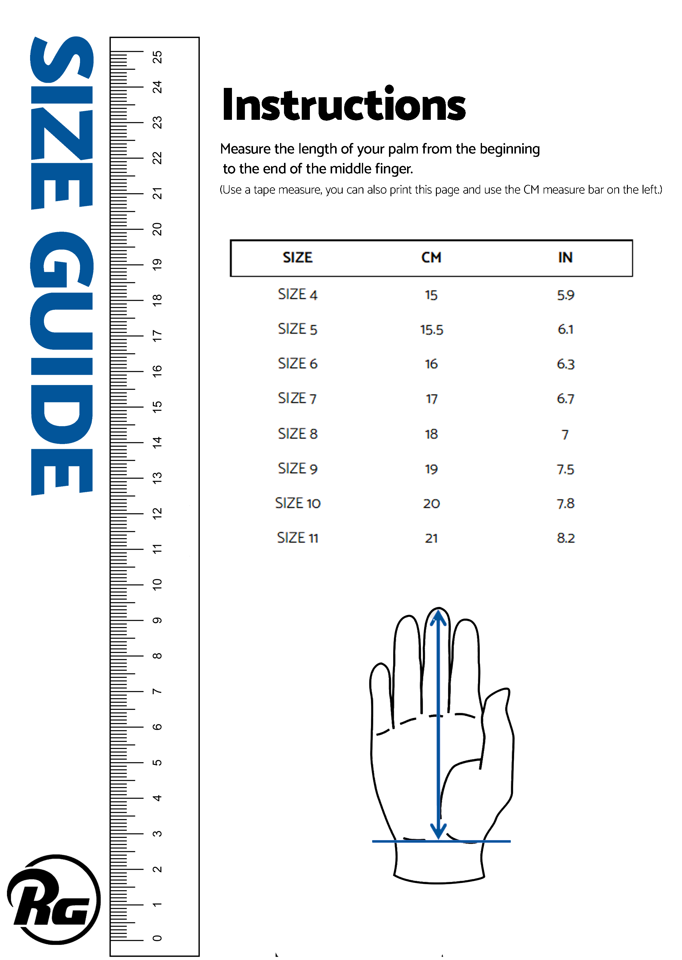 RG MID-RANGE PRICE GOALKEEPER GLOVE, RG Kids and Adults Keeper Glove ...