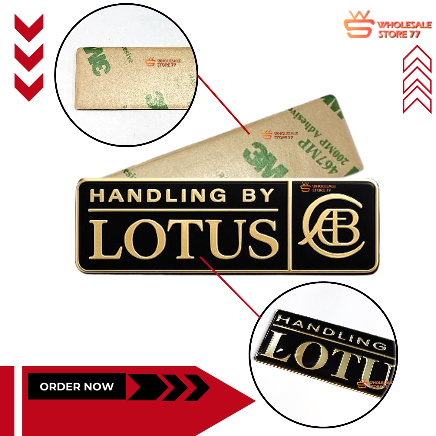READY STOCK | PROTON HANDLING BY LOTUS EMBLEM METAL COATED PROTON LOTUS ...