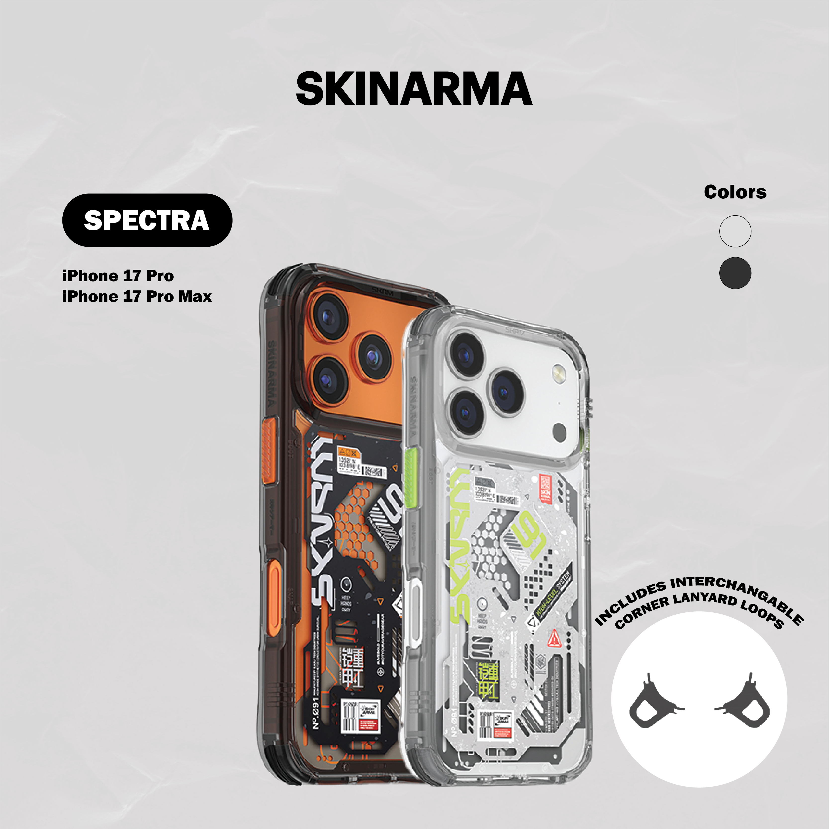 SKINARMA Spectra Mag-Charge Case for 17 Pro (6.3'')/ 17 Pro Max (6.9 ...