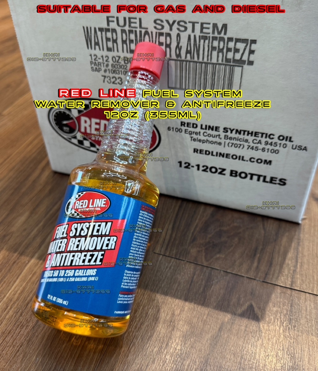 REDLINE Fuel System Water Remover & Antifreeze 355ML Red Line Fuel ...
