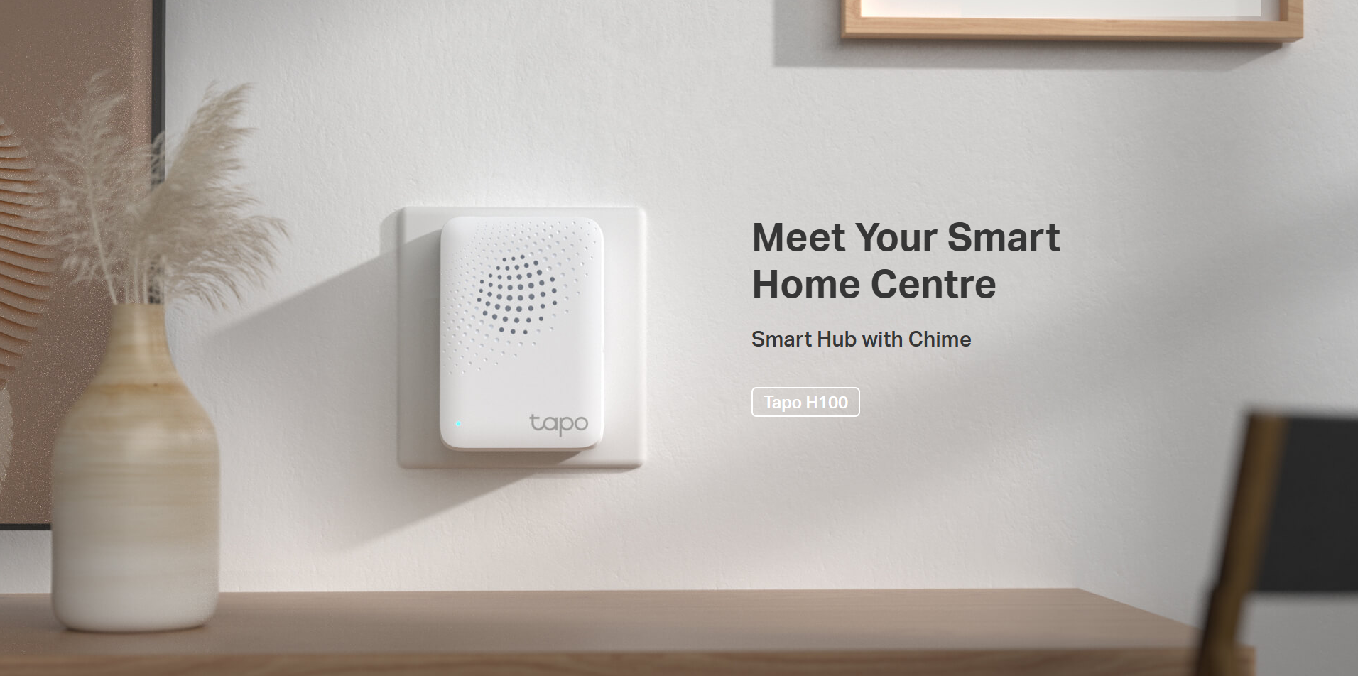 TP-Link Tapo H100 Smart IoT Hub with Chime Long-Range Connections Smart ...