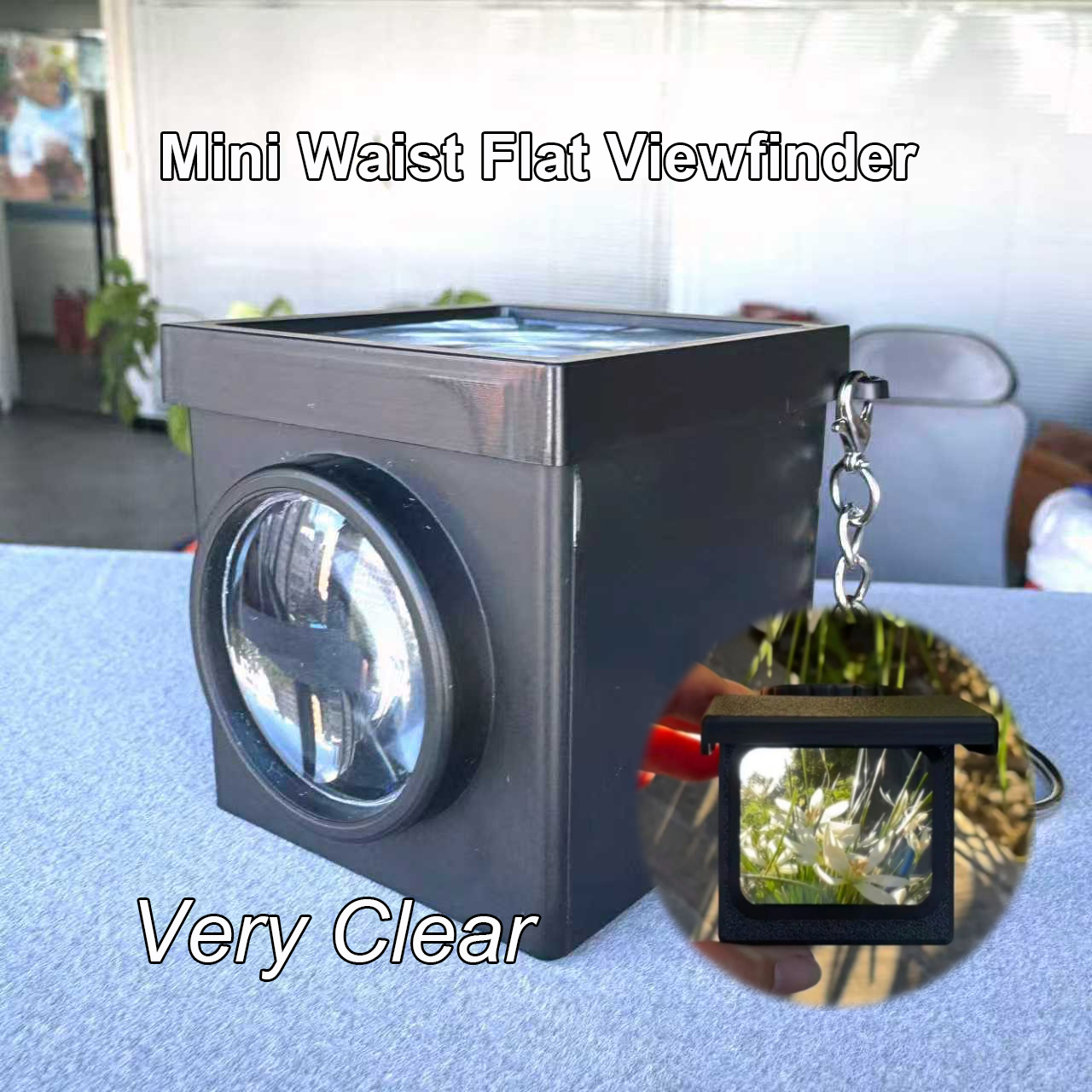 Creative Mini Waist Flat Viewfinder Shell Fresnel Lens 3D Printed 50 ...
