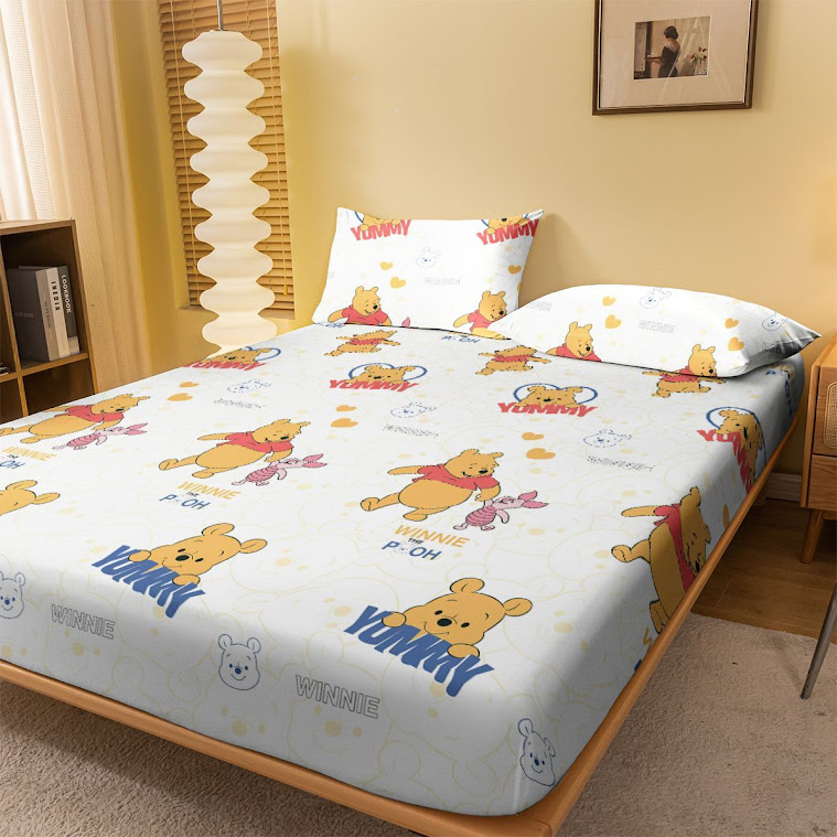 DREAMLUX Cartoon Bedsheet 5in1 | Premium Cotton Bedsheet | Comforter ...