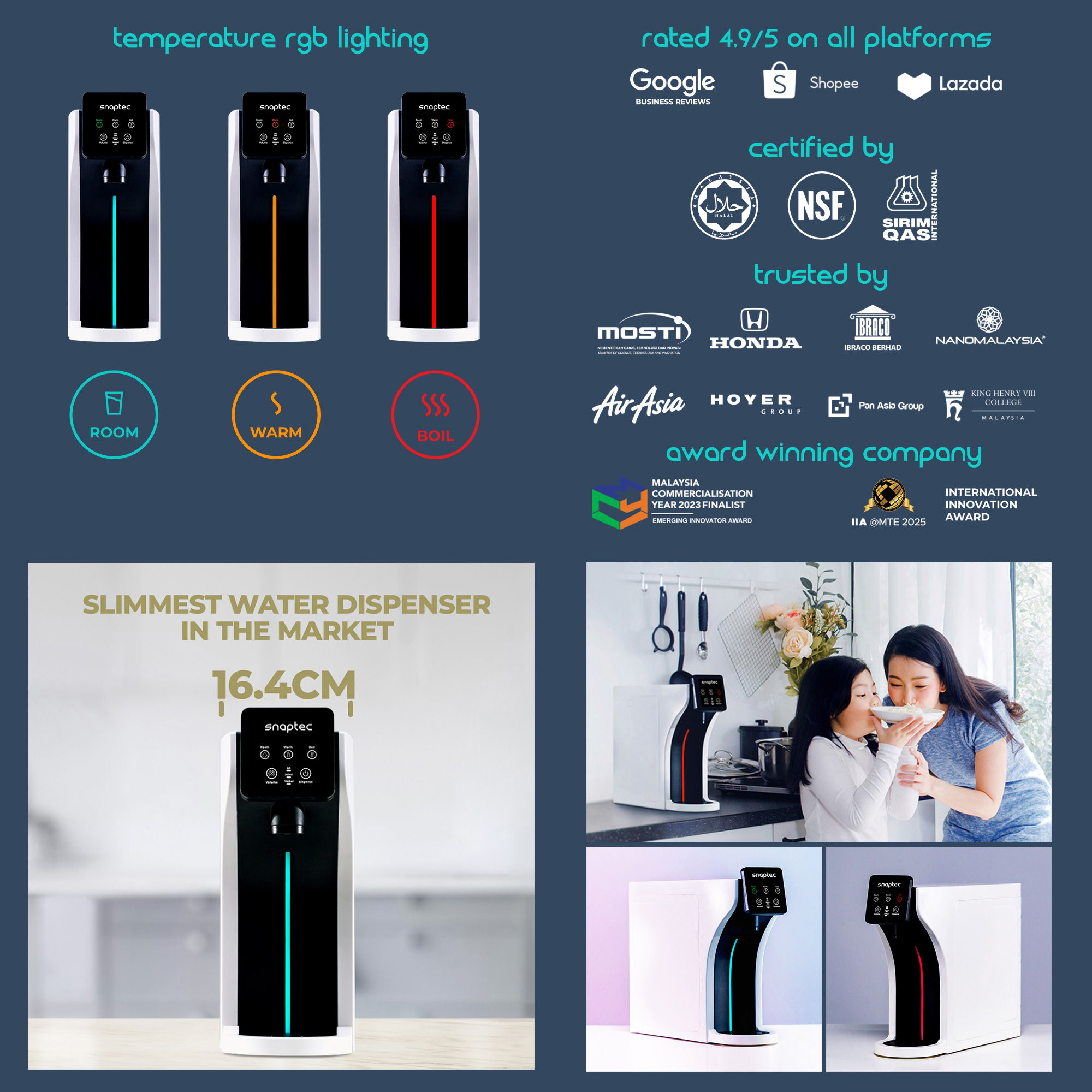 Snaptec Aurra Blaze Water Purifier / Water Filter / Water Dispenser ...