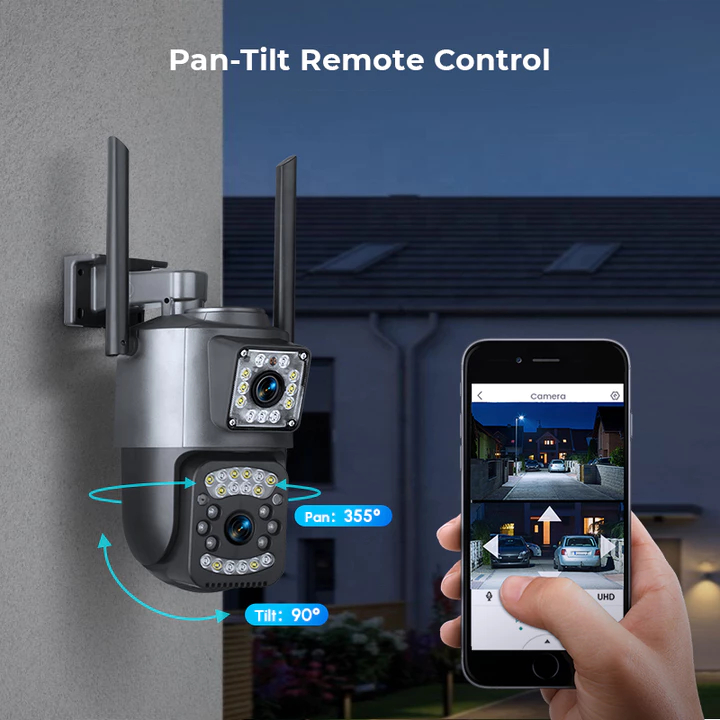 V380 Dual lens Q15S CCTV Camera 8MP Outdoor IP67 Waterproof Two-way ...