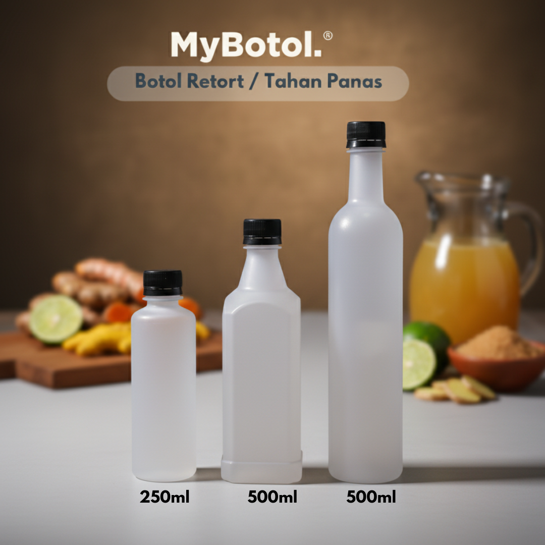 [mybotol] BOTOL PLASTIK RETORT TAHAN PANAS (PP) | Shopee Malaysia