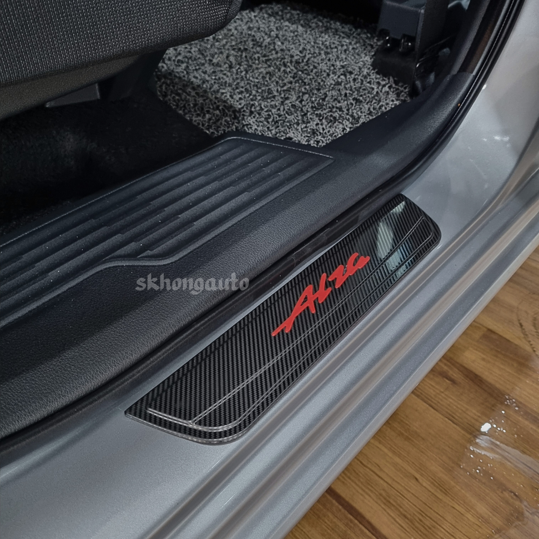 perodua alza 2022-2026 car carbon door side step sill plate skhongauto ...