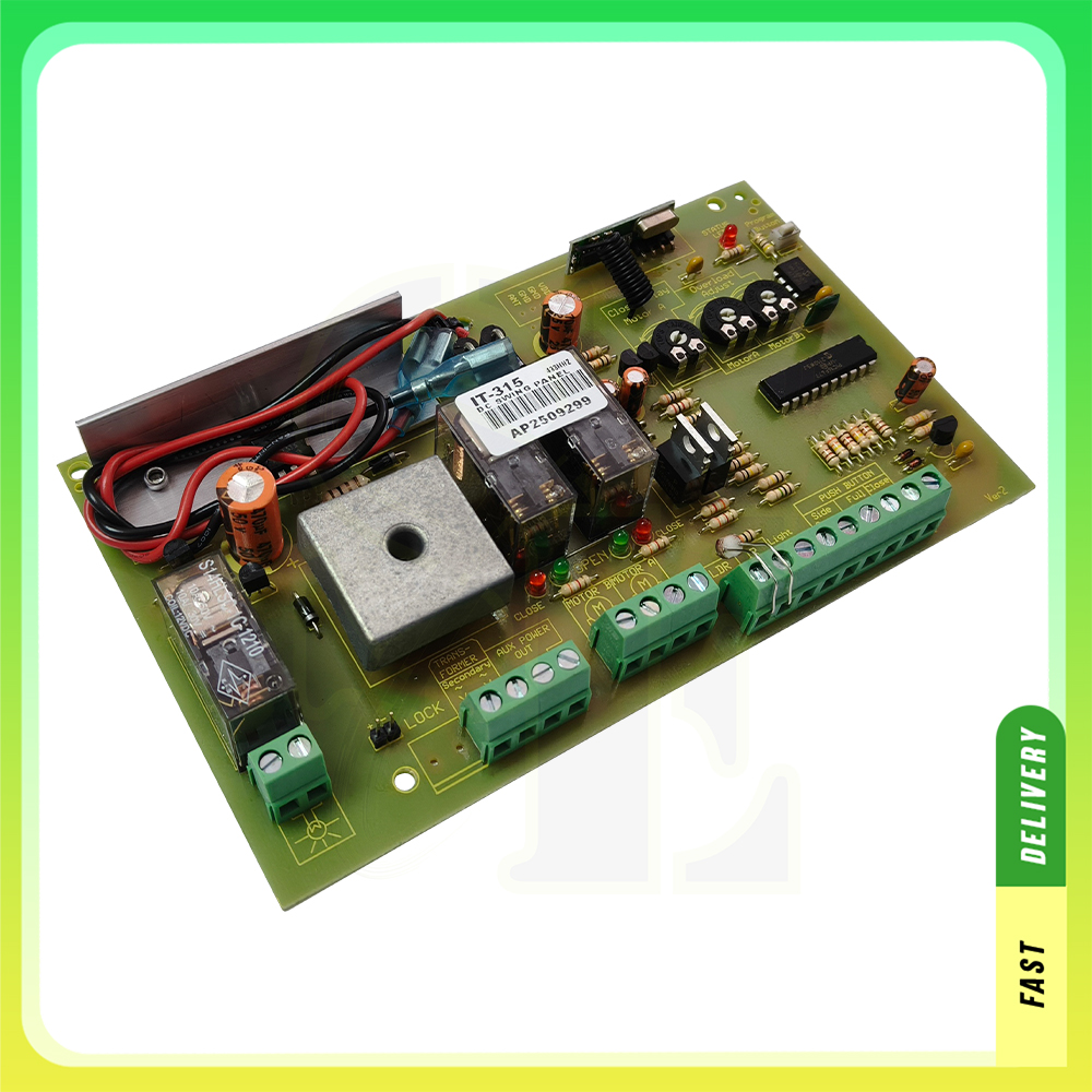 Autogate Control Board- IT 315 433MHZ DC Swing Panel (Suitable for OAE ...