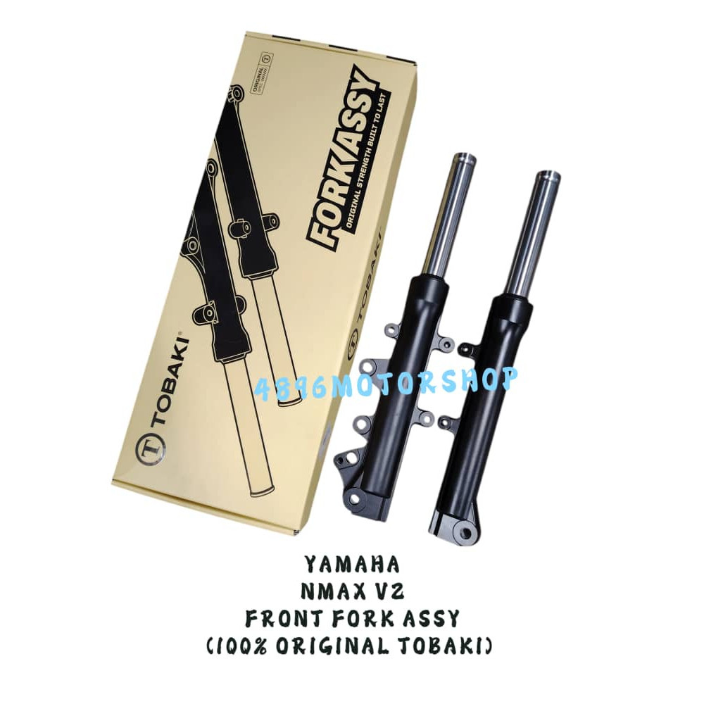 TOBAKI FRONT FORK ASSY YAMANA NMAX V2 V3 / NVX V3 SP FOK DEPAN SHOCK ...