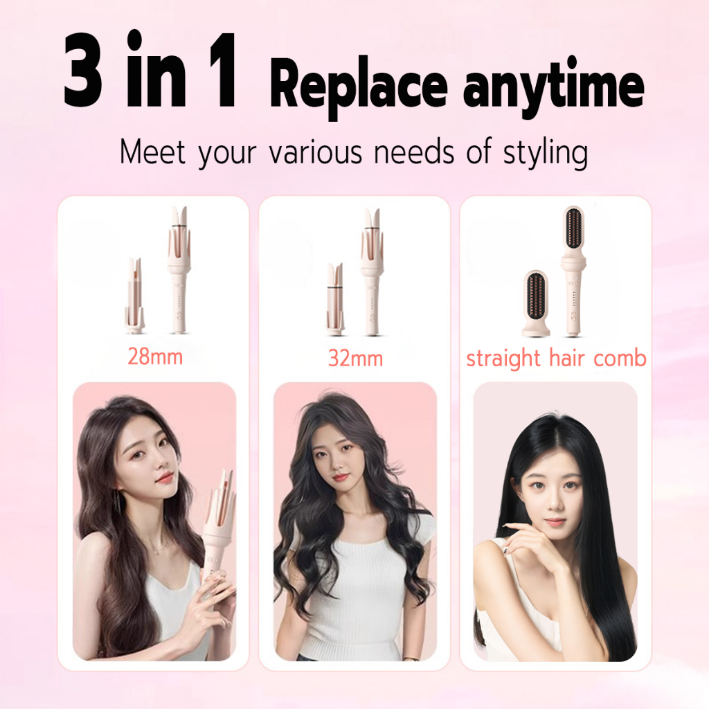 KAZEON Fully Automatic Curling Iron Ceramic Curling Iron 32mm ...