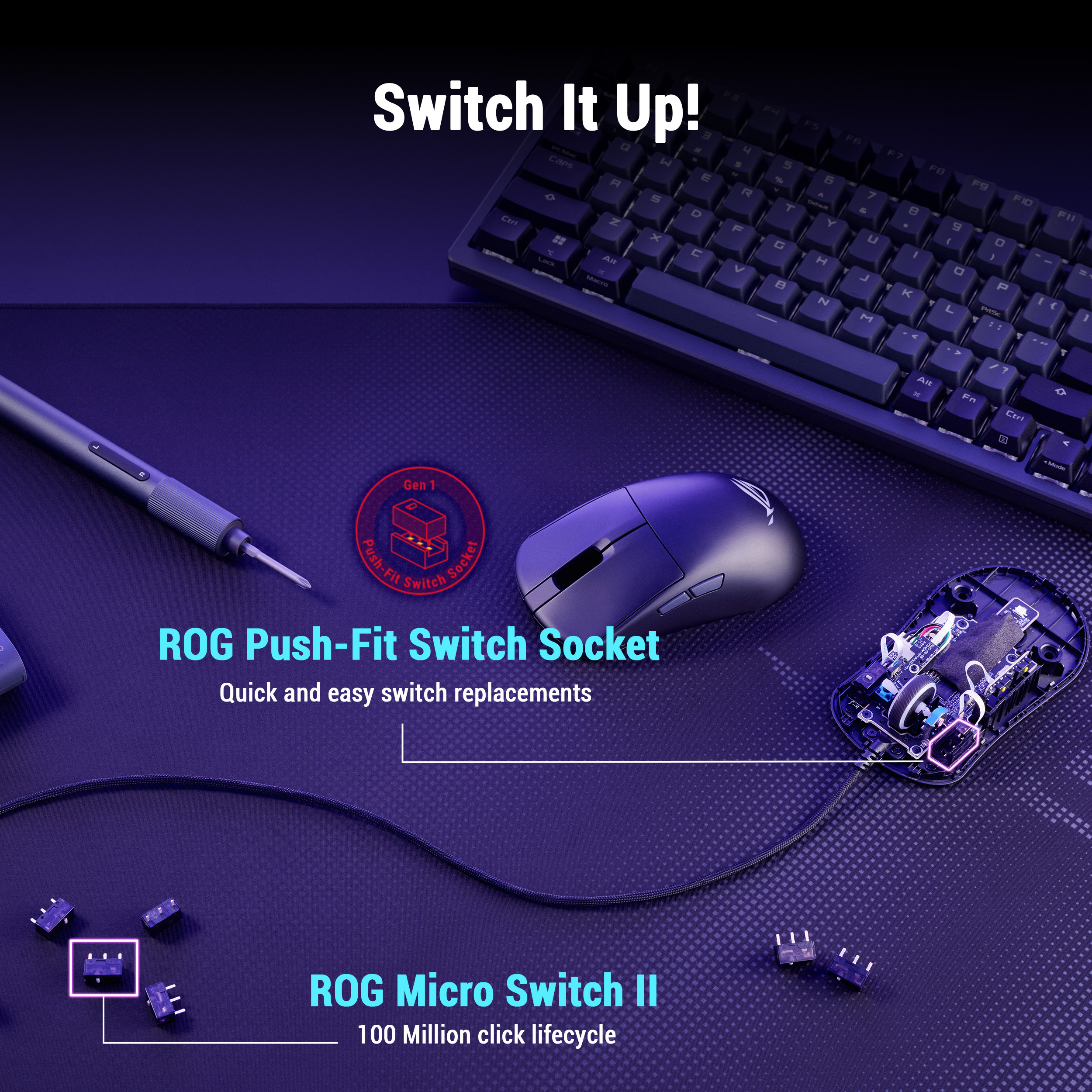 [12.12 Lowest Deal] ROG Harpe Mini Core Gaming Mouse | 52g Ultra-Light ...