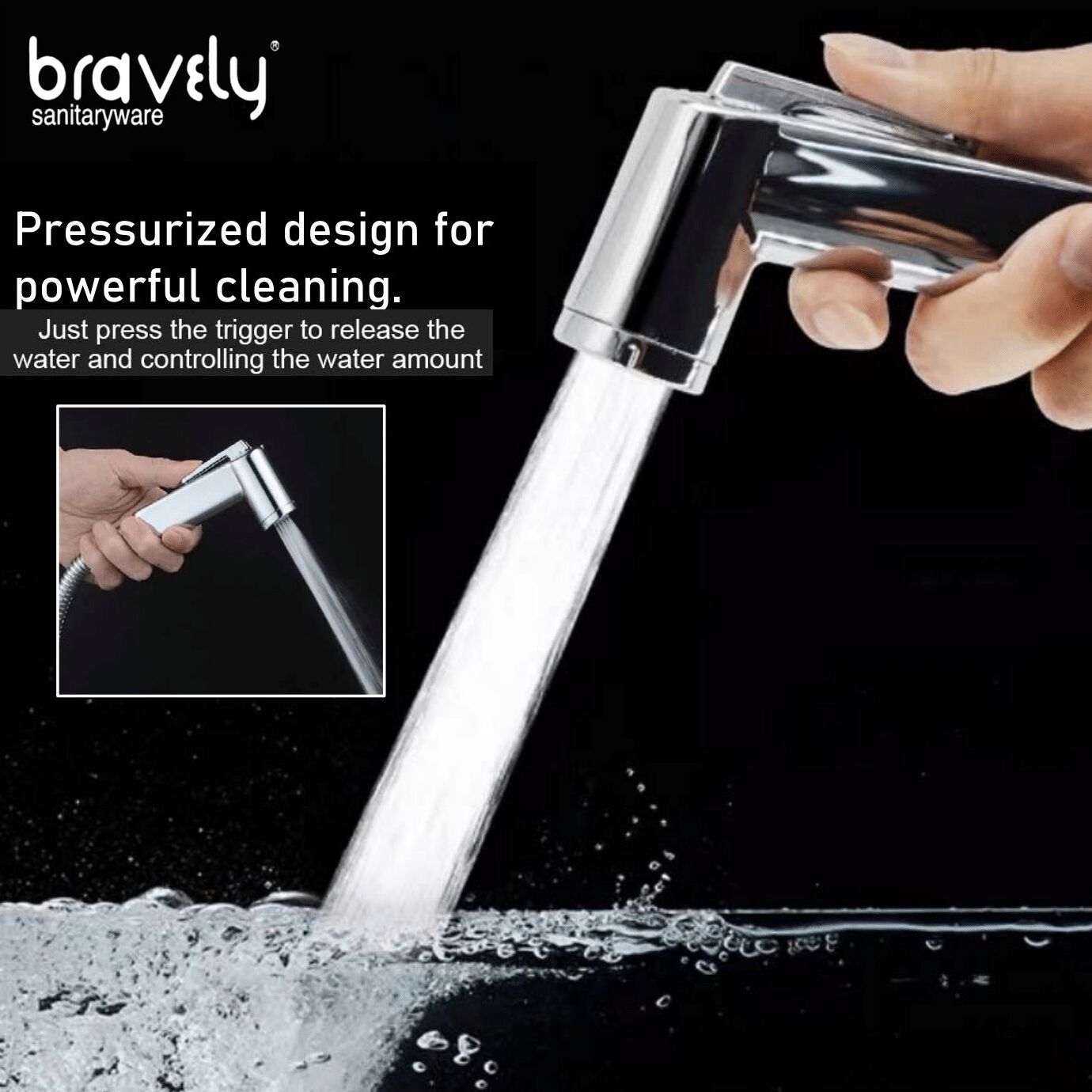 BRAVELY (AIR PIPE TANDAS) 6-Styles SUS-304 Stainless Steel & ABS Chrome ...