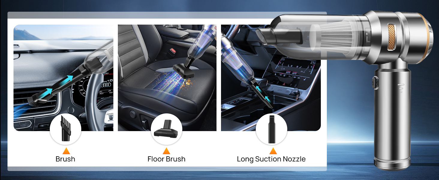 Cordless Vacuum Cleaner 22000PA German Brushless Powerful Vacum Kereta ...