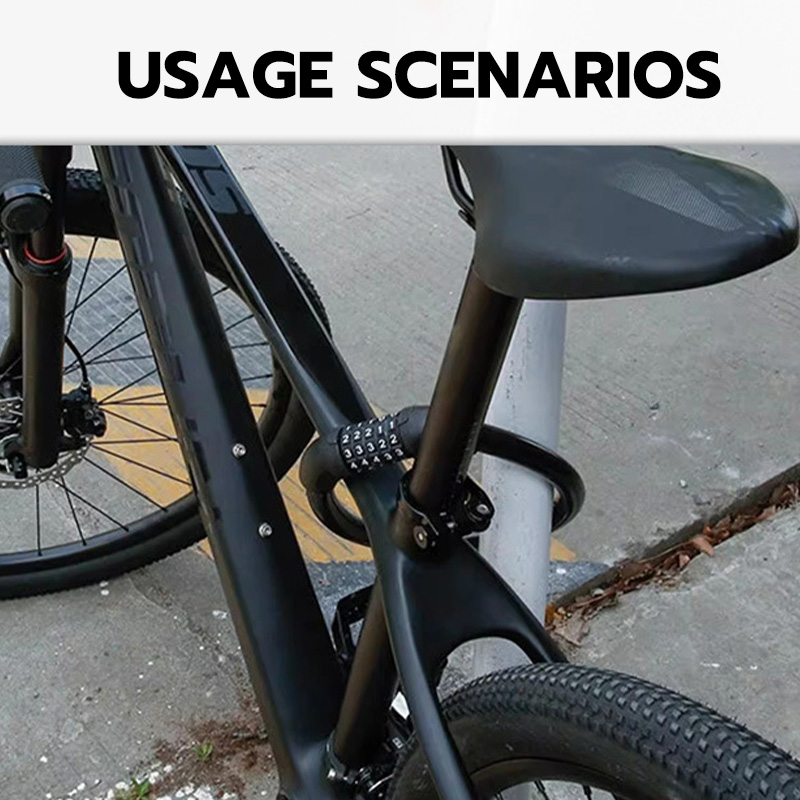 DIY MAX Smart Kunci Basikal Bike lock Password Lock Combination Bike ...