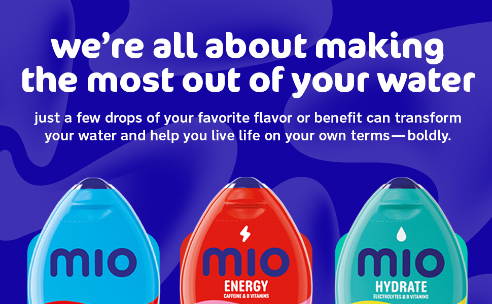 Mio Liquid Water Enhancer - Mio / Mio Hydrate / Mio Energy(Caffeine ...