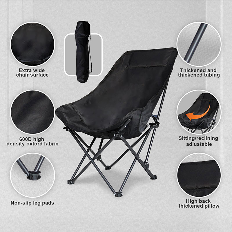 WTHB Foldable Moon Chair Camping Outdoor Portable Kerusi Lipat Mudah ...