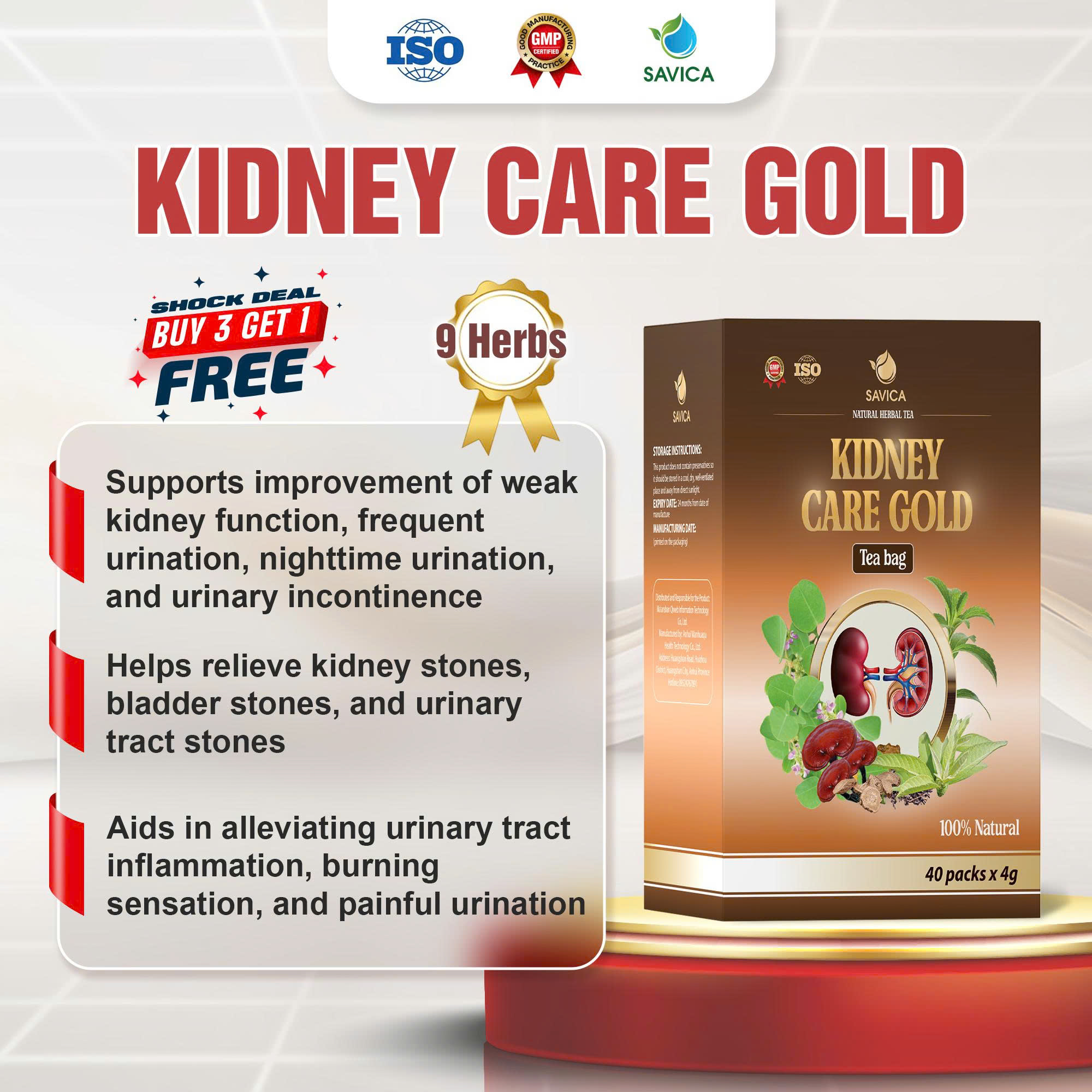 Kidney Care Gold Savica reduces nighttime urination, Safely and quickly ...
