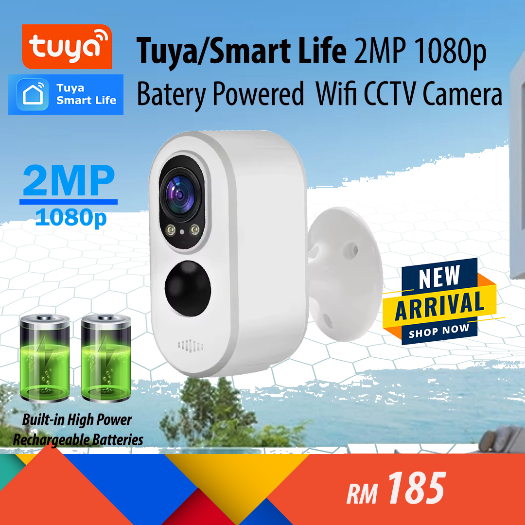 [NEW ARRIVAL] Tuya / Smart Life Battery Powered 2MP 1080p Indoor ...