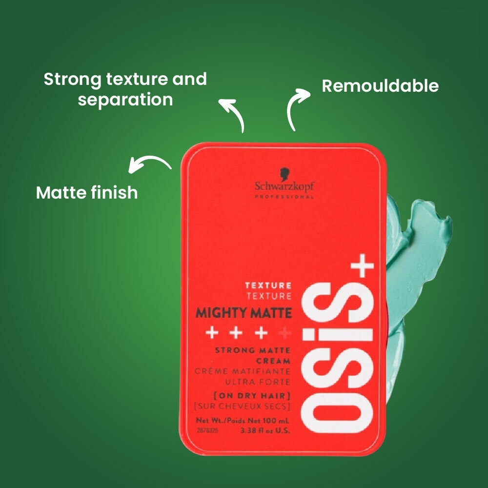 Schwarzkopf Professional Osis+ Mighty Matte - Strong Matte Cream 100ml ...