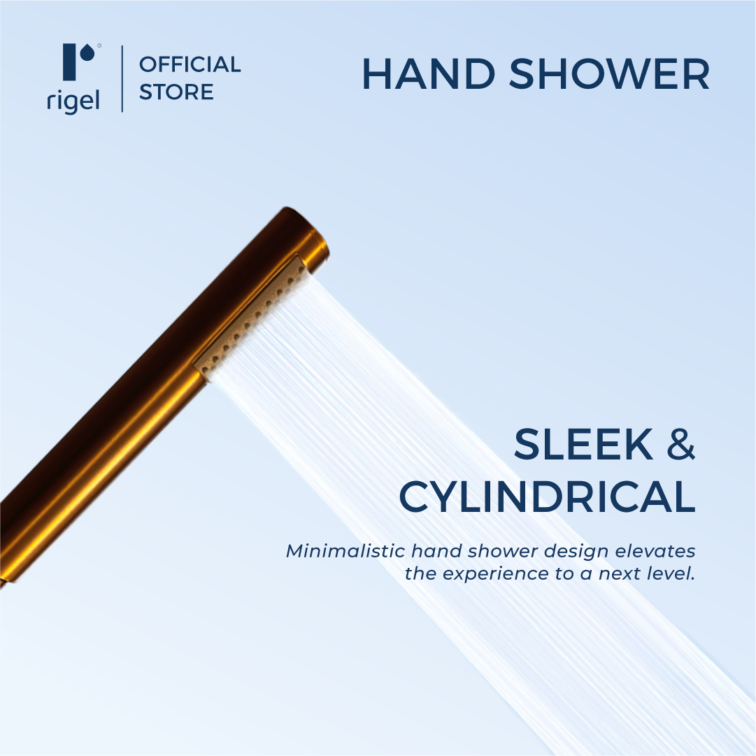 [P.O] RIGEL Thermostatic Brushed Copper Rain Shower Set TSME14418T ...