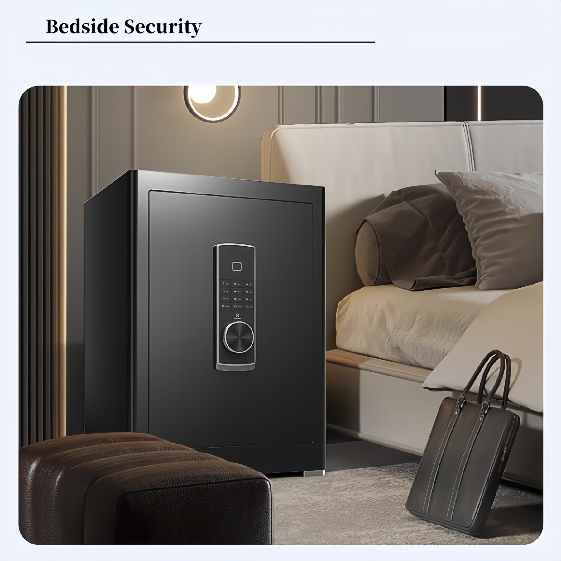 Fingerprint Password Safe Box 45CM Safe Home Office Safe All-Steel Safe ...