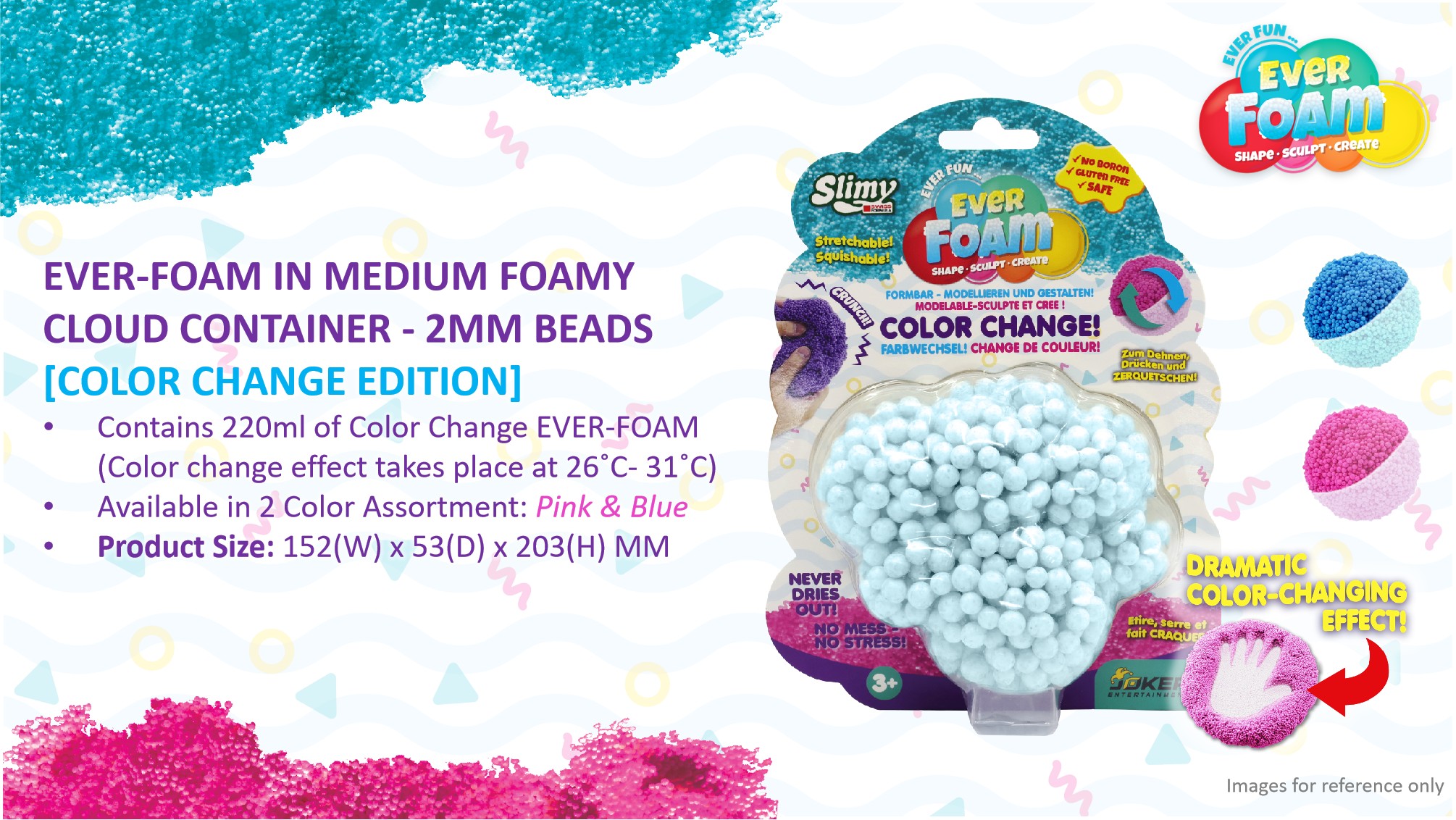 Slimy Ever Foam In The Cloud Colour Changing Slime - Assorted Color ...
