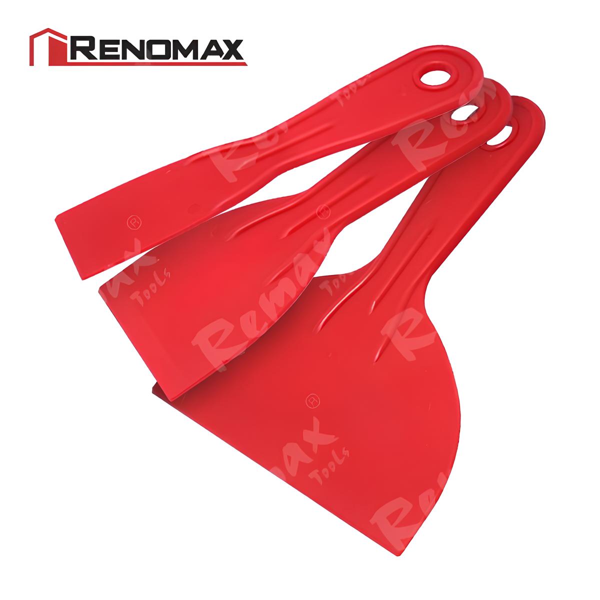 Renomax 3Pc Plastic Putty Knife Set PVC Scraper | Shopee Malaysia