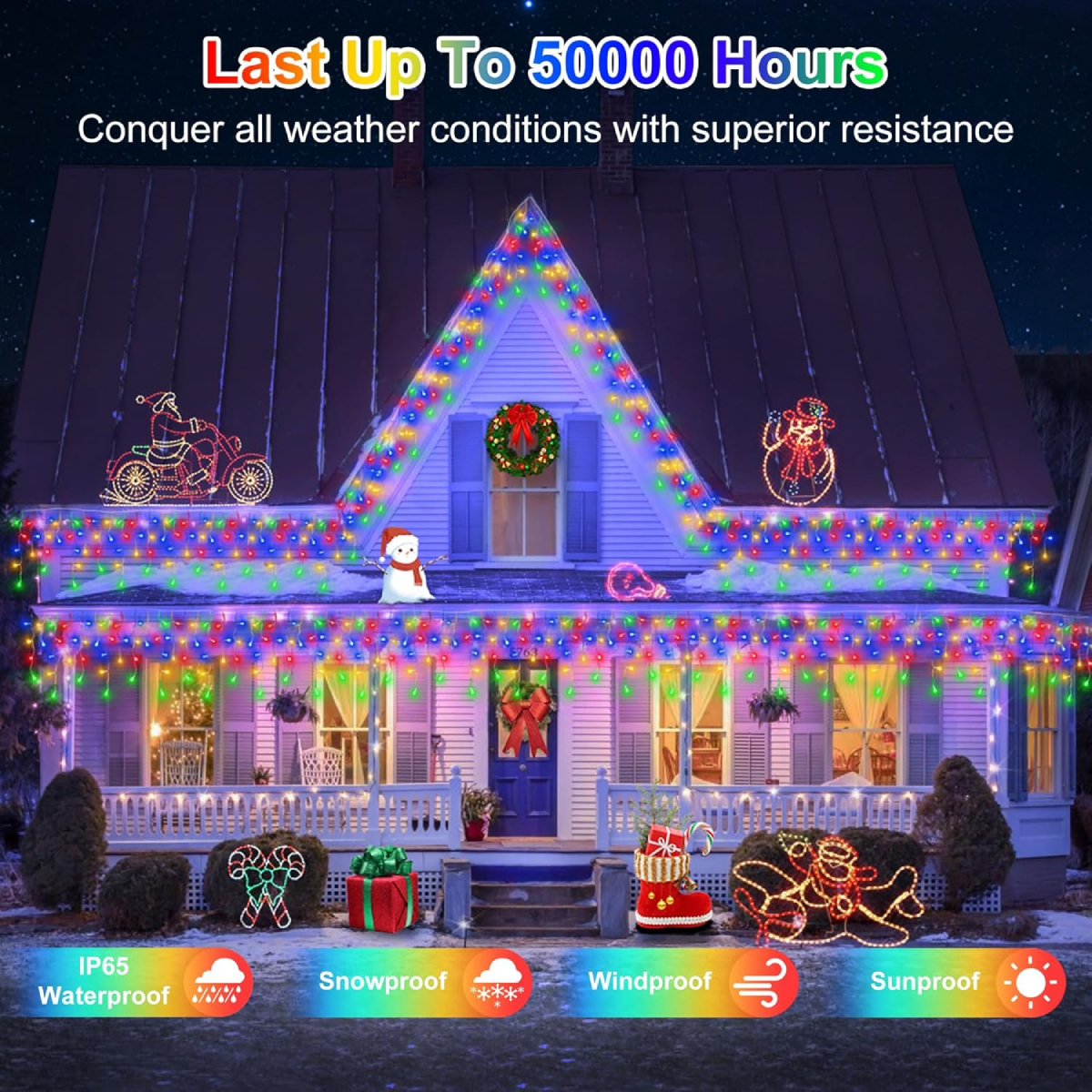 Rarito 9M Solar Curtain Lights String Fairy Light Christmas Lampu Raya ...