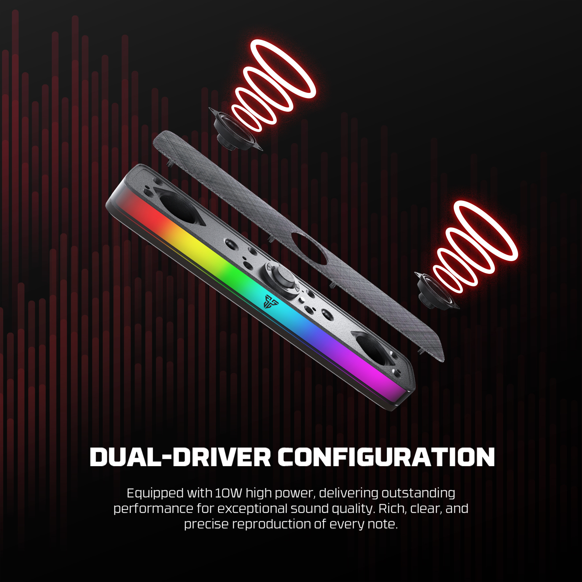 FANTECH BS151-BLACK GROOVE BAR PRO 5W x 2 DUAL MODE SPEAKER | Shopee ...