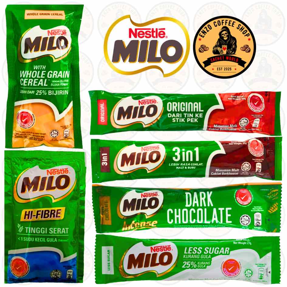 MILO MALT CHOCOLATE INSTANT DRINK ORIGINAL, EXTRA MALT, DARK CHOCOLATE ...