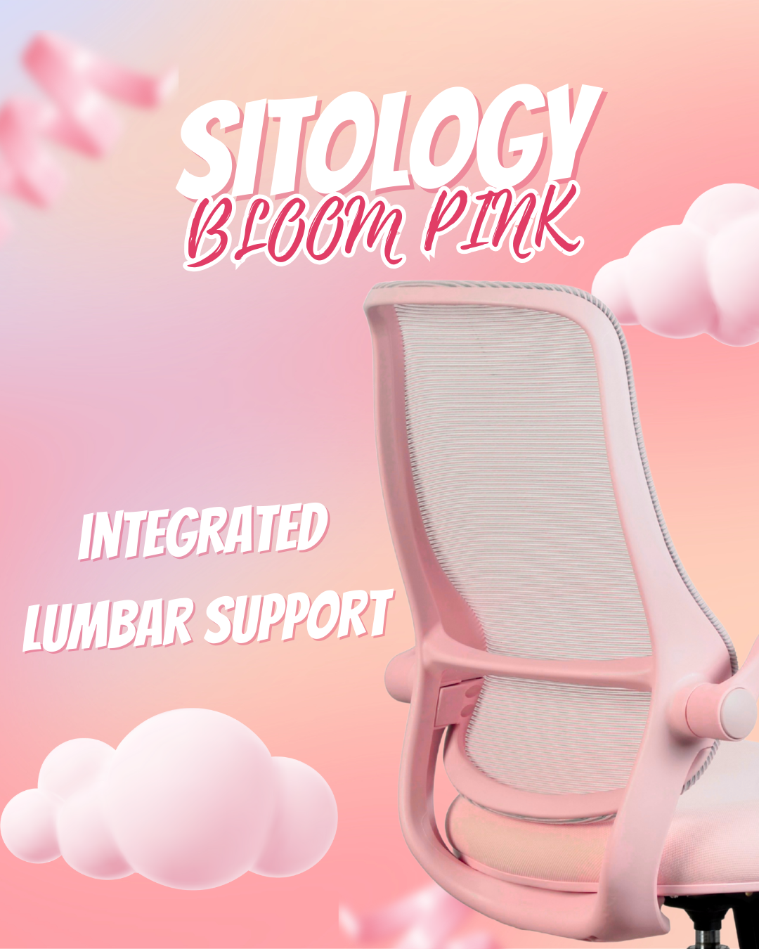 SITOLOGY BLOOM PINK🩷 - Comfortable Office Chair - 1 YEAR WARRANTY ...