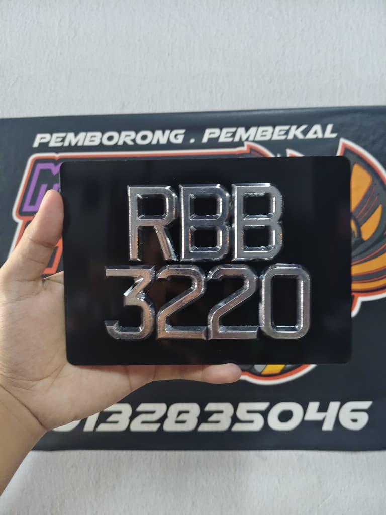 MAHADSTORE CUSTOM PLATE KIT KAT TIMAH/ALLOY/BESI | Shopee Malaysia