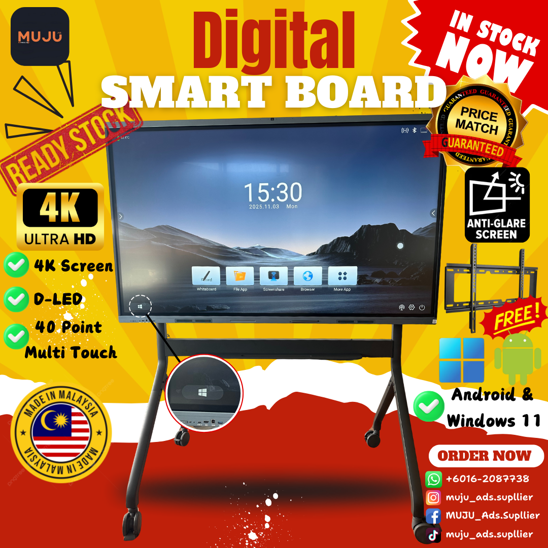 【READY STOCK】75/86/98 Inch Interactive Whiteboard Digital Smartboard ...