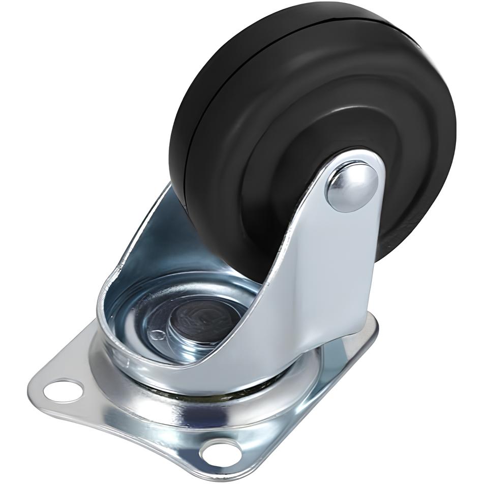 Roda Castor Putar Asas Getah Dengan Plat Atas & Galas Swivel Caster ...