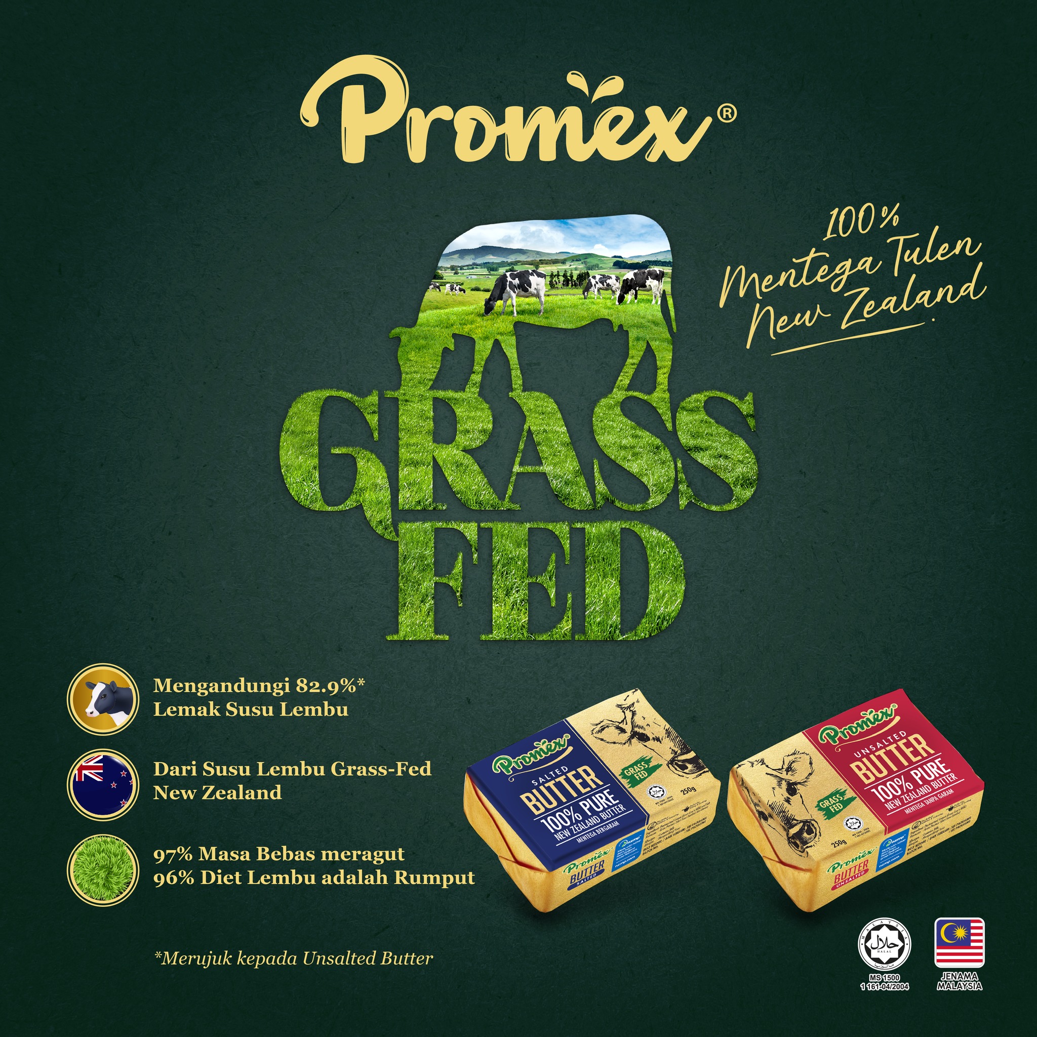 [Klang Valley/Penang Delivery Only] Promex Salted Butter (227g x 2 ...
