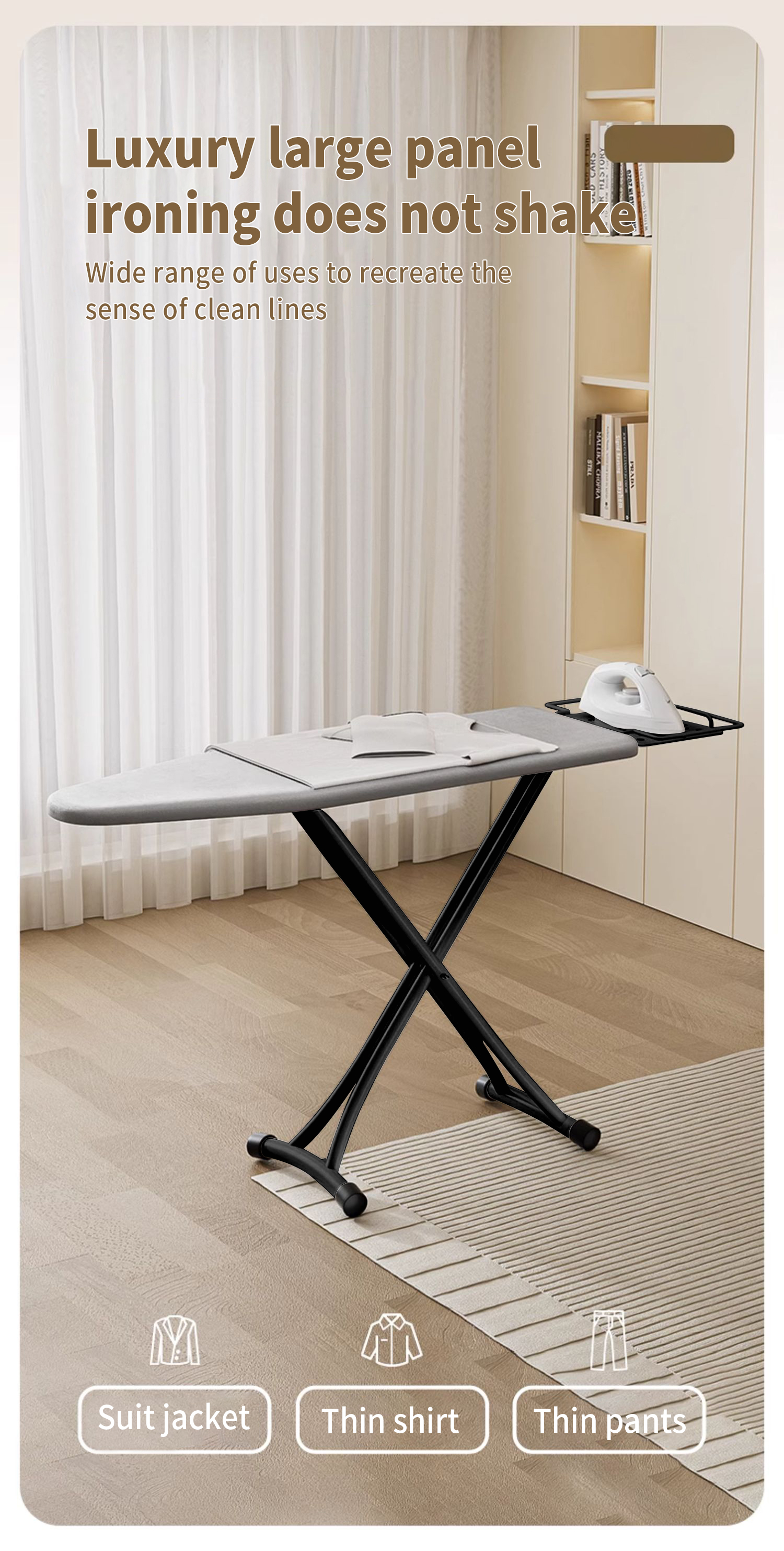 Iron Board/Meja Seterika Baju/6-speed Adjustment/Foldable/Steam Ironing ...